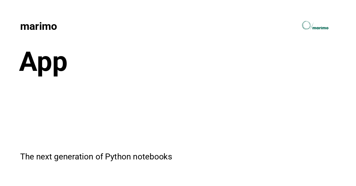 App - marimo