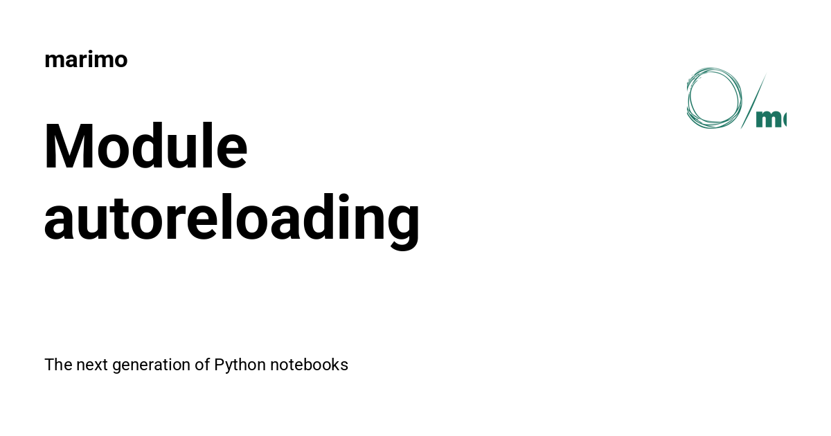 Module autoreloading - marimo